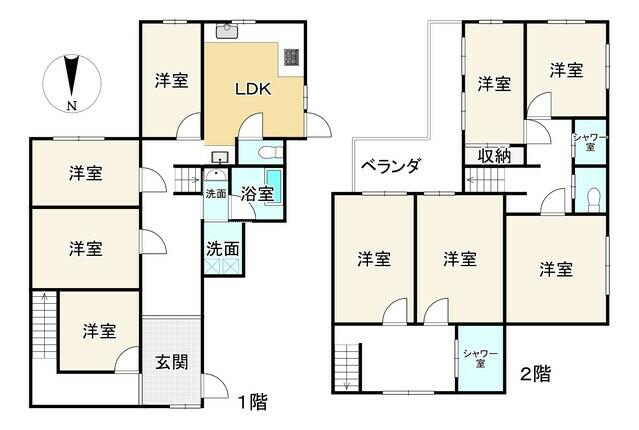 【アットホーム】長浜市 分木町（長浜駅） 2階建 9LDK[1047137375]長浜市の一戸建て（提供元：(株)福屋不動産販売 彦根店）｜一軒家・家の購入