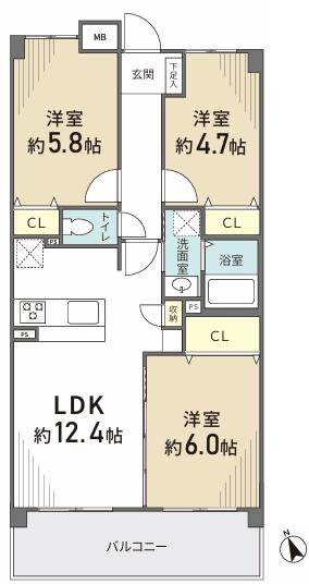 【アットホーム】日神パレステージ東戸塚 207 3LDK[1101845803]横浜市戸塚区の中古マンション｜マンション購入の情報