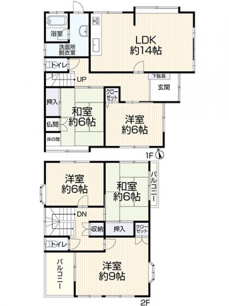 【アットホーム】香芝市 逢坂4丁目 （二上駅 ） 2階建 5LDK[1060786998]香芝市の中古一戸建て（提供元：(株)リプライス リプライス関西）｜一軒家・家の購入