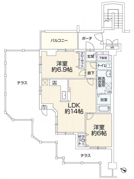 【アットホーム】ベルク泉北高倉台 701 7階 2LDK[1170930905]堺市南区のマンション｜マンション購入の情報