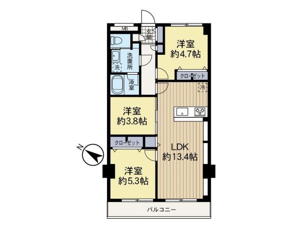 【アットホーム】ボン・ファミリエ宮崎台 3階 3LDK[1171941305]川崎市宮前区のマンション｜マンション購入の情報