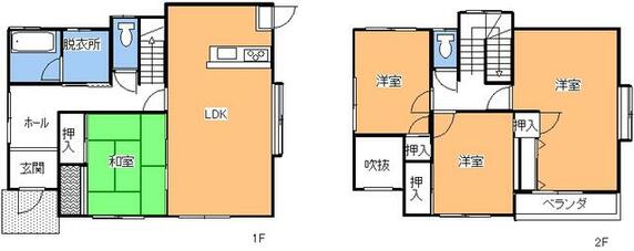 【アットホーム】下関市 長府逢坂町（長府駅） 2階建 4LDK[6981458198]下関市の一戸建て（提供元：(株)エスピーデータ）｜一軒家・家の購入