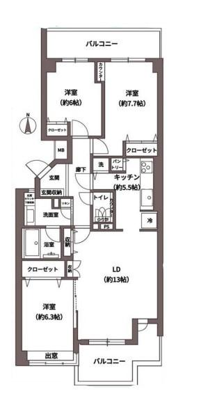 【アットホーム】ステージ山手台サウス一番館 ペットOK・南向き 5階 3LDK[1079149489]横浜市泉区の中古マンション｜マンション購入の情報