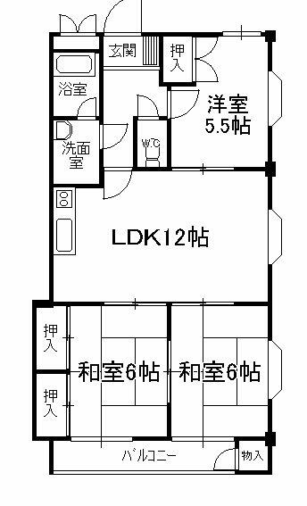 【アットホーム】向乃マンション 205 3LDK（提供元：春日ホーム（株））｜春日市の賃貸マンション[9541037201]