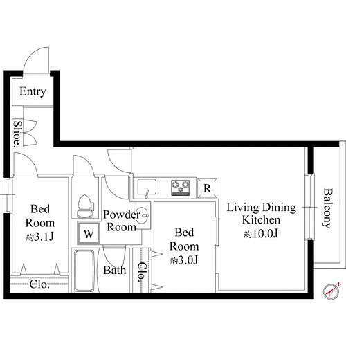 【アットホーム】ワンズレジデンスカメイド 202 2LDK（提供元：スタートライン パークサイド木場店 スタートライングループ(株)）｜江東区の賃貸マンション[1096977194]