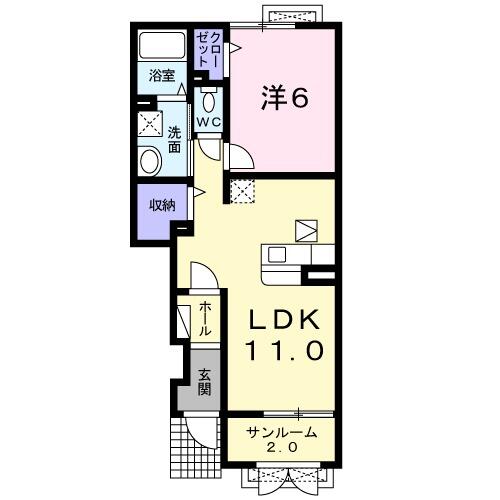 【アットホーム】ピエス（Piece）桜ガ丘 105 1LDK（提供元：(株)順風舎）｜喜多方市の賃貸アパート[6986365762]