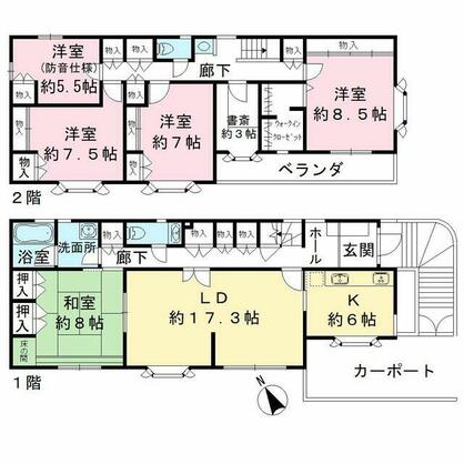 【アットホーム】世田谷区 中町1丁目（等々力駅） 2階建 5LDK[1133459108]世田谷区の一戸建て（提供元：みずほ不動産販売(株) 五反田センター）｜一軒家・家の購入