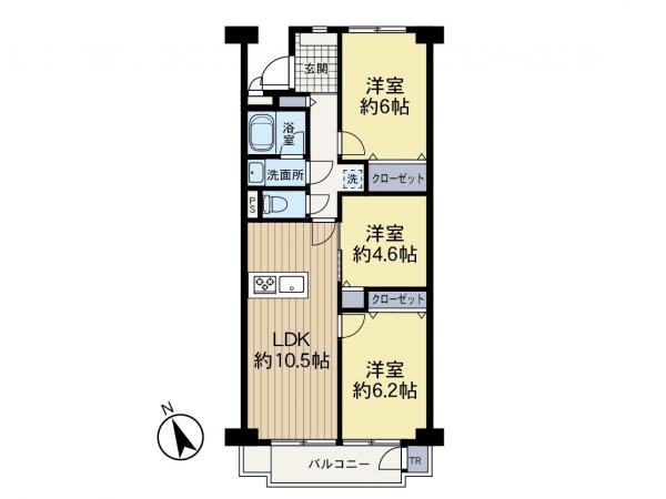 【アットホーム】狛江ハイタウン3号棟 6階 3LDK[1170809305]狛江市のマンション｜マンション購入の情報
