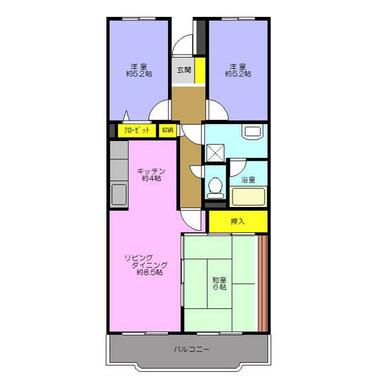 【アットホーム】プリサヴェール 407 3LDK（提供元：羽加美不動産(株)）｜羽村市の賃貸マンション[6985896001]