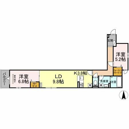【アットホーム】（仮称）D－ROOM西新井2丁目 202 2LDK（提供元：ハウス・トゥ・ハウス・ネットサービス(株) 田端店）｜足立区の賃貸アパート[1123108008]