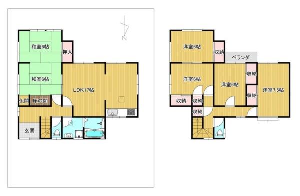 【アットホーム】生駒郡斑鳩町 龍田北2丁目（王寺駅） 2階建 6LDK[1105363403]生駒郡斑鳩町の一戸建て（提供元：センチュリー21 (株)ベース 奈良西大和店）｜一軒家・家の購入