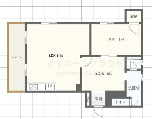 【アットホーム】みもすそ川ハイツ 301 2LDK[6982310616]下関市のマンション｜マンション購入の情報