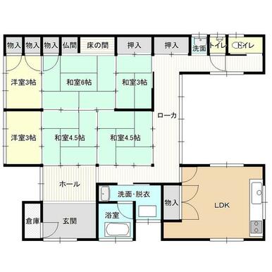 【アットホーム】中津市 大字今津 （今津駅 ） 平屋建 6LDK[6978848755]中津市の中古一戸建て（提供元：リノベ不動産大分駅前店 ライフコネクション(株)）｜一軒家・家の購入