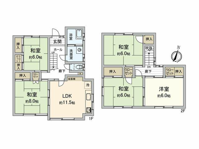 【アットホーム】牛久市 刈谷町5丁目 （牛久駅 ） 2階建 5LDK[1004547491]牛久市の中古一戸建て（提供元：三井のリハウスつくばセンター 三井不動産リアルティ(株)）｜一軒家・家の購入