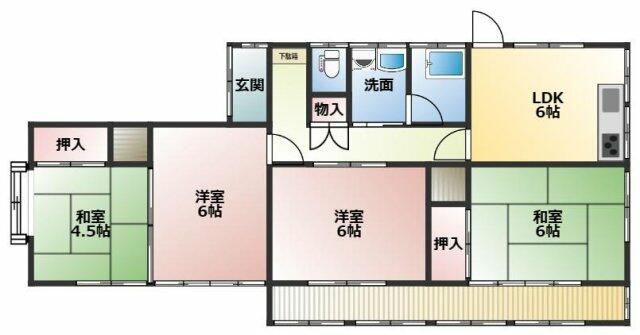 【アットホーム】八代市 松江町（八代駅） 平屋建 4DK[1022358092]八代市の一戸建て（提供元：(株)トヨオカ地建 八代松江通店・売買営業部）｜一軒家・家の購入