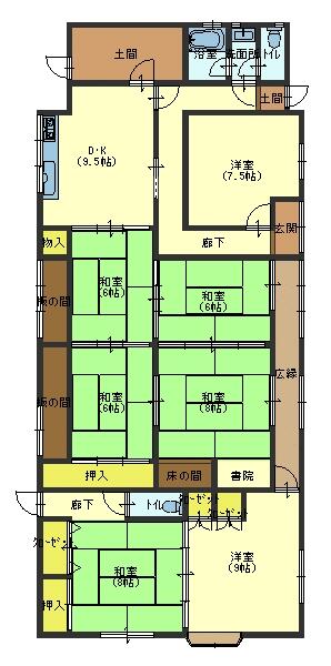 【アットホーム】岩出市 中黒 （岩出駅 ） 平屋建 7LDK[6984398607]岩出市の中古一戸建て（提供元：エム・ティ・ホーム(株)）｜一軒家・家の購入