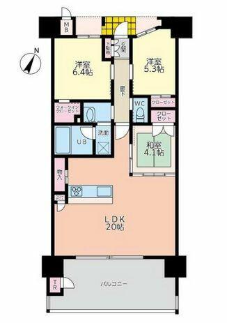 【アットホーム】アーティックス馬借ヘリテイジ 207 3LDK（提供元：（株）なかやしき 小倉支店）｜北九州市小倉北区の賃貸マンション[9540920401]