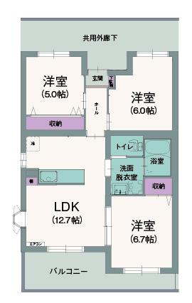 【アットホーム】エクセルシオール 402 3LDK（提供元：(株)ライフデザインクリエイターズ Room’s！賃貸静岡店）｜静岡市駿河区の賃貸マンション[1148121203]
