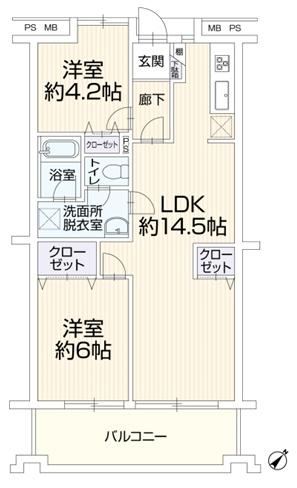 【アットホーム】ホーユウパレス戸塚 705 2LDK[1103454503]横浜市戸塚区の中古マンション｜マンション購入の情報