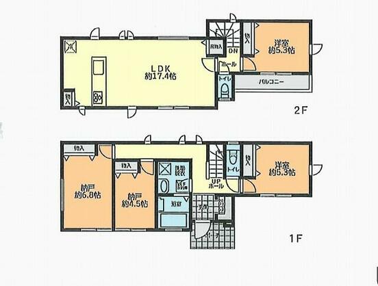 【アットホーム】茅ヶ崎市 南湖4丁目（茅ケ崎駅） 2階建 2SLDK[1176436803]茅ヶ崎市の一戸建て（提供元：(株)ホームタウン湘南）｜一軒家・家の購入