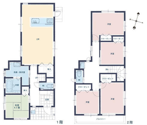 【アットホーム】大分市 富士見が丘東5丁目（豊後国分駅） 2階建 5LDK[6980831065]大分市の一戸建て（提供元：(有)コスモ・シティ）｜一軒家・家の購入