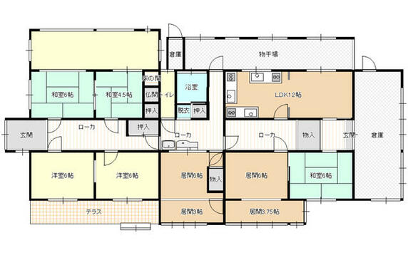 【アットホーム】周南市 大字中村（勝間駅） 平屋建 8LDK[6983819489]周南市の一戸建て（提供元：(株)スマイエ）｜一軒家・家の購入