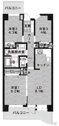 【アットホーム】磯子スカイマンション 506 3LDK[1081320389]横浜市磯子区の中古マンション｜マンション購入の情報
