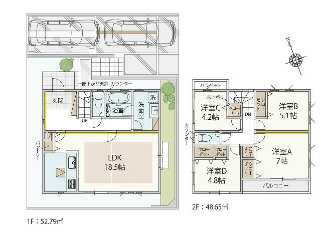 【アットホーム】川崎市麻生区 栗木台2丁目（黒川駅） 2階建 4LDK[1040287196]川崎市麻生区の一戸建て（提供元：FP住宅相談ネットワーク (株)あんしんマイホーム）｜一軒家・家の購入