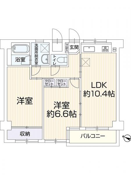 【アットホーム】ウィンベルコーラス平塚第5 206 2階 2LDK[1167879805]平塚市の中古マンション｜マンション購入の情報