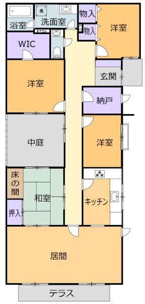 【アットホーム】東生駒ロイヤルヒルズB号棟 105 4LDK[1100544103]生駒市の中古マンション｜マンション購入の情報