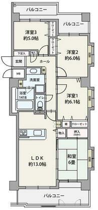 【アットホーム】アメックス若宮 4階 4LDK[6985547050]福岡市東区のマンション｜マンション購入の情報