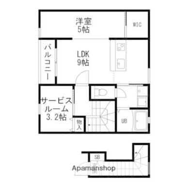 【アットホーム】ファミーリエ荒井 205 1LDK（提供元：アパマンショップ仙台若林店 株式会社 山一地所）｜仙台市若林区の賃貸アパート[1183152609]