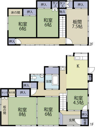【アットホーム】石岡市 高浜 2階建 6LDK[1095030297]石岡市の一戸建て（提供元：(株)トレジャーツー）｜一軒家・家の購入