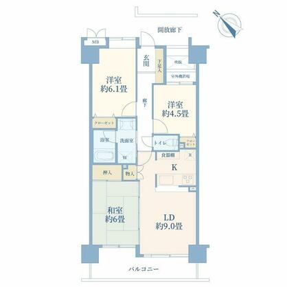 【アットホーム】ダイアパレスおゆみ野II 2階 3LDK[1031905490]千葉市緑区のマンション｜マンション購入の情報