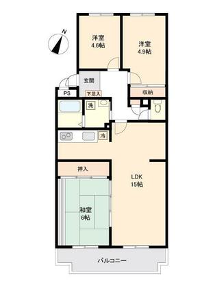 【アットホーム】川越グリーンパークI弐号棟 4階 3LDK[1025406682]川越市のマンション｜マンション購入の情報