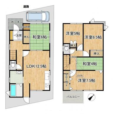 【アットホーム】大津市 秋葉台 （瓦ヶ浜駅 ） 2階建 5LDK[1087364574]大津市の中古一戸建て（提供元：京阪電鉄不動産(株) 大津営業所）｜一軒家・家の購入