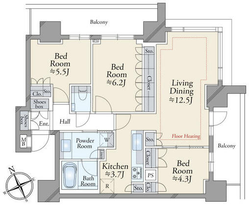 【アットホーム】アトラスタワー五反田 19階 3LDK[1074135589]品川区のマンション｜マンション購入の情報