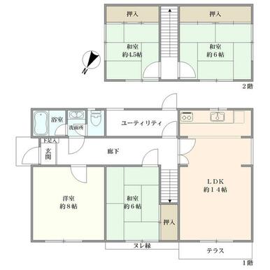 【アットホーム】横須賀市 ハイランド1丁目 （YRP野比駅 ） 2階建 4LDK[6980096667]横須賀市の中古一戸建て（提供元：LAND WITH(株)）｜一軒家・家の購入