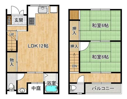 【アットホーム】吹田市 清和園町（吹田駅） 2階建 2LDK[6985149667]吹田市の一戸建て（提供元：不動産売却相談所）｜一軒家・家の購入