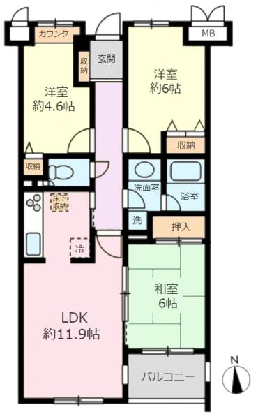 【アットホーム】井草パークハウス 103 3LDK[1171343805]杉並区のマンション｜マンション購入の情報