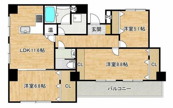 【アットホーム】高取パーク・ファミリア 704 3LDK[9541140001]福岡市早良区のマンション｜マンション購入の情報