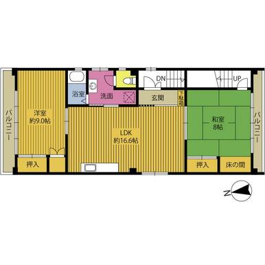 【アットホーム】早川アパート 201 2LDK（提供元：(株)別大興産 大分中央営業所）｜大分市の賃貸マンション[1095704597]