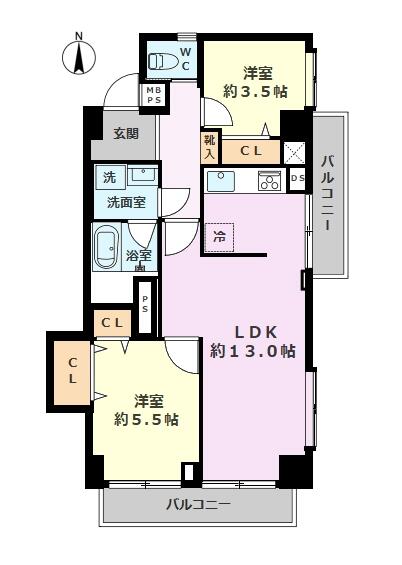 【アットホーム】中落合マンション 401 2LDK[1063928398]新宿区の中古マンション｜マンション購入の情報