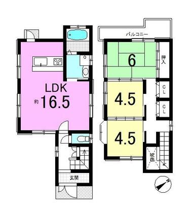 【アットホーム】京都市伏見区 深草大亀谷西寺町（JR藤森駅） 2階建 3LDK[6986637050]京都市伏見区の一戸建て（提供元：(株)PLUS1不動産販売）｜一軒家・家の購入