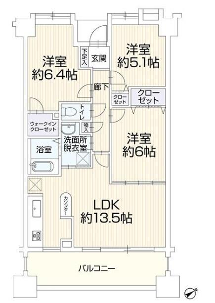 【アットホーム】ロータリーパレスアリーラ春日部 407 4階 3LDK[1133333809]春日部市のマンション｜マンション購入の情報