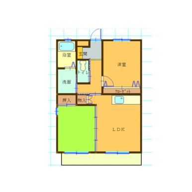 【アットホーム】パークサイドハウス B103 2LDK（提供元：(株)ウイングセンター 甲府店）｜山梨市の賃貸マンション[1959547001]