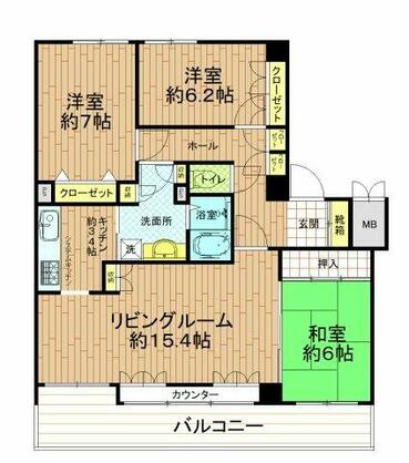 【アットホーム】ラポール美香保公園B棟 406号室 406 3LDK[1130206708]札幌市東区のマンション｜マンション購入の情報