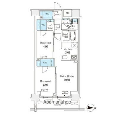 【アットホーム】ロイジェントパークス押上錦糸町 204 2LDK（提供元：アパマンショップ押上店 Apaman Property 株式会社）｜墨田区の賃貸マンション[1165916203]