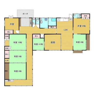 【アットホーム】宮崎市 佐土原町上田島 （佐土原駅 ） 平屋建 8LDK[1024443180]宮崎市の中古一戸建て（提供元：センチュリー21明大不動産）｜一軒家・家の購入