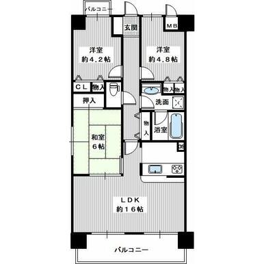 【アットホーム】ベルク新金岡 401 3LDK[1023774992]堺市北区の中古マンション｜マンション購入の情報